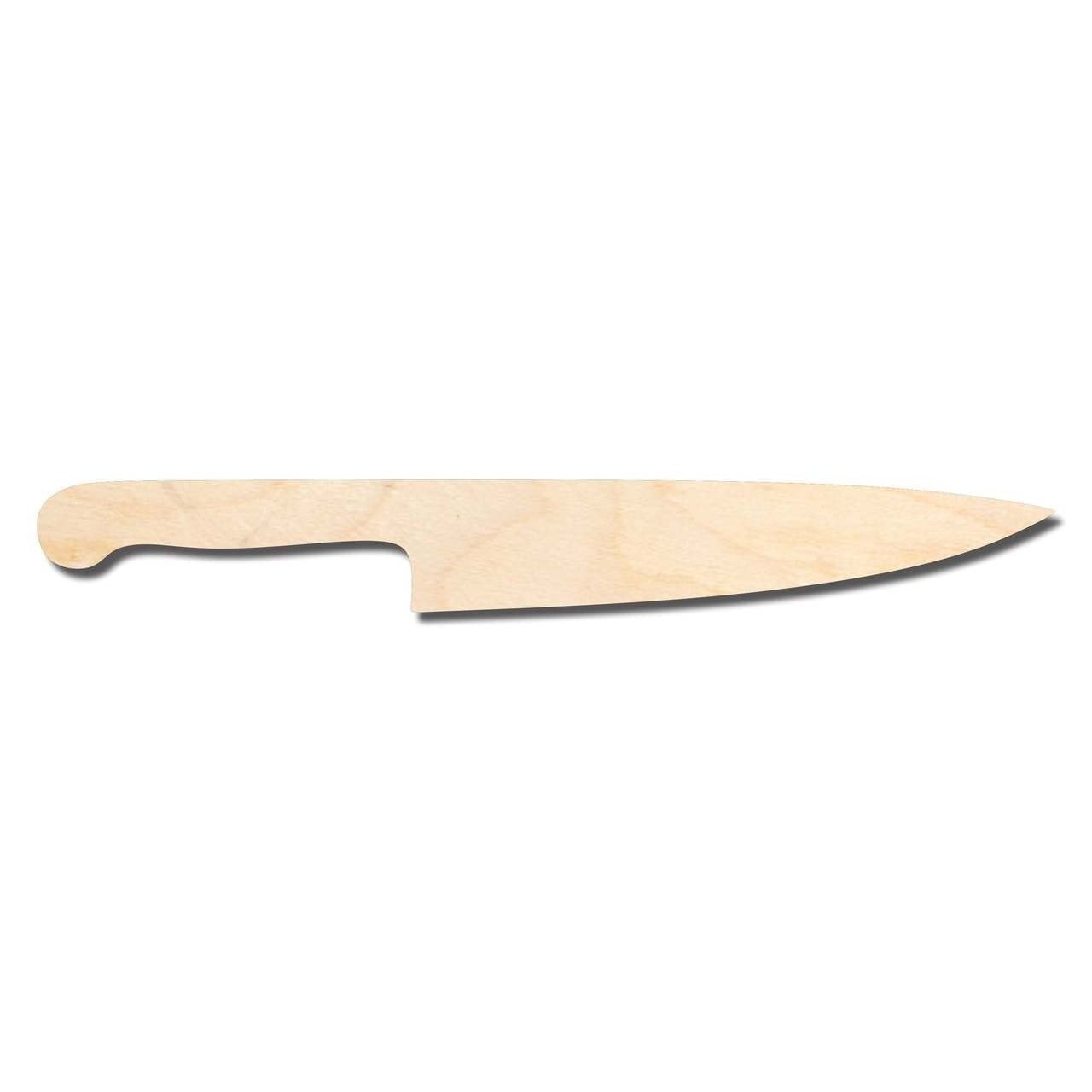 Unfinished Wood Knife Shape - Kitchen - Horror Halloween - Craft - up ...
