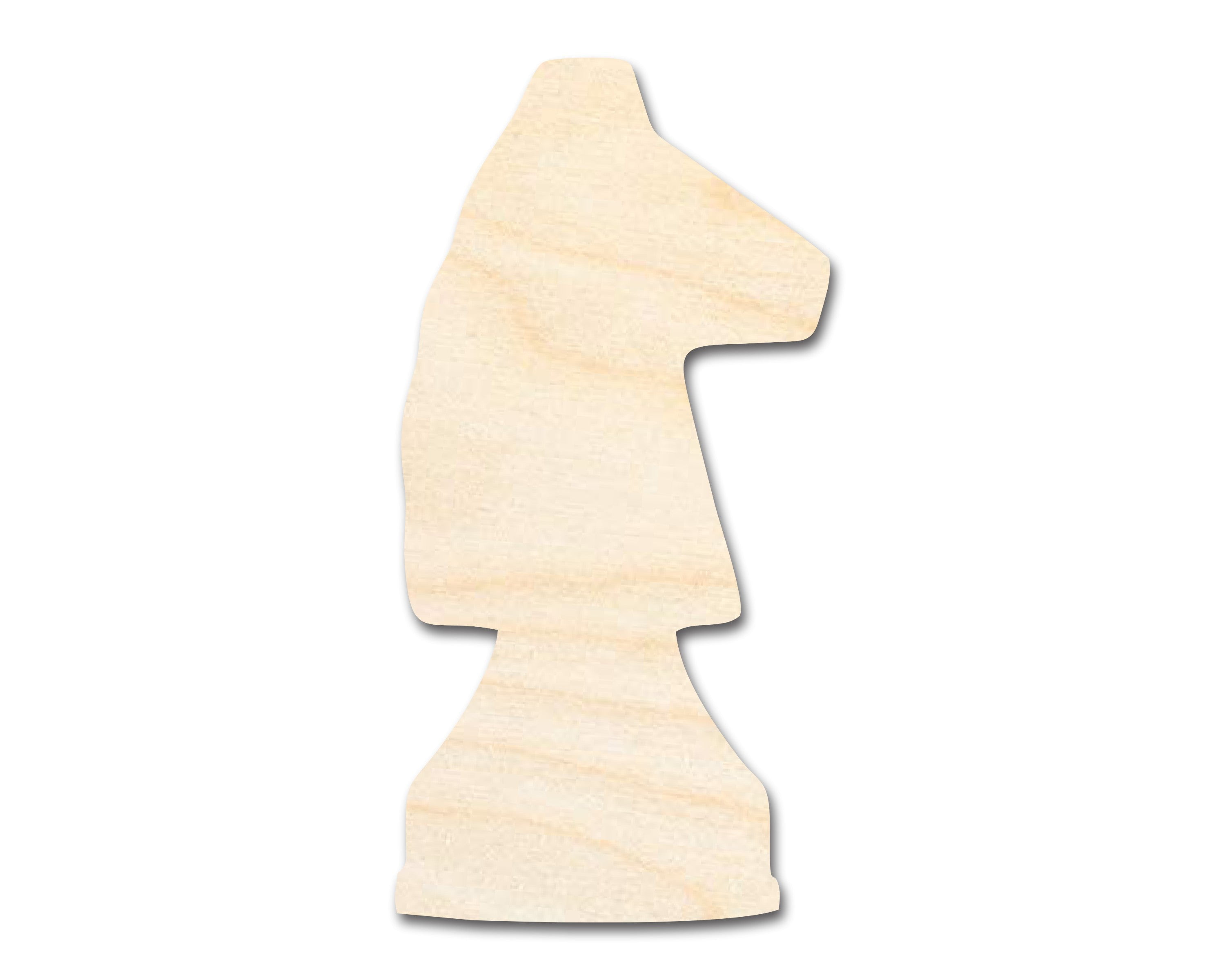 Unfinished Wood Knight Chess Piece Shape | DIY Craft Cutout | up to 46 ...