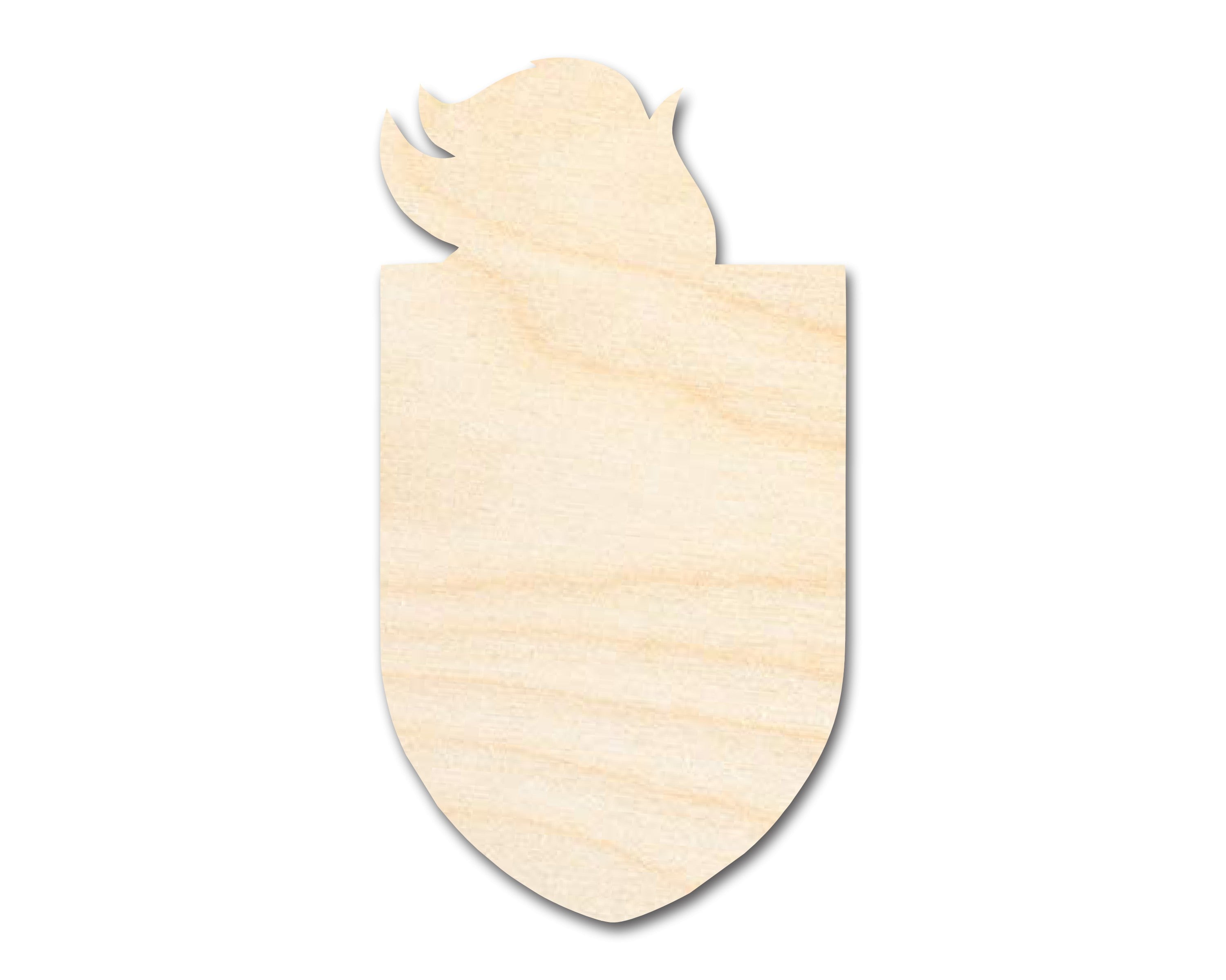 Unfinished Wood Knight Mascot Shape | DIY Craft Cutout 18" / 1/4 ...