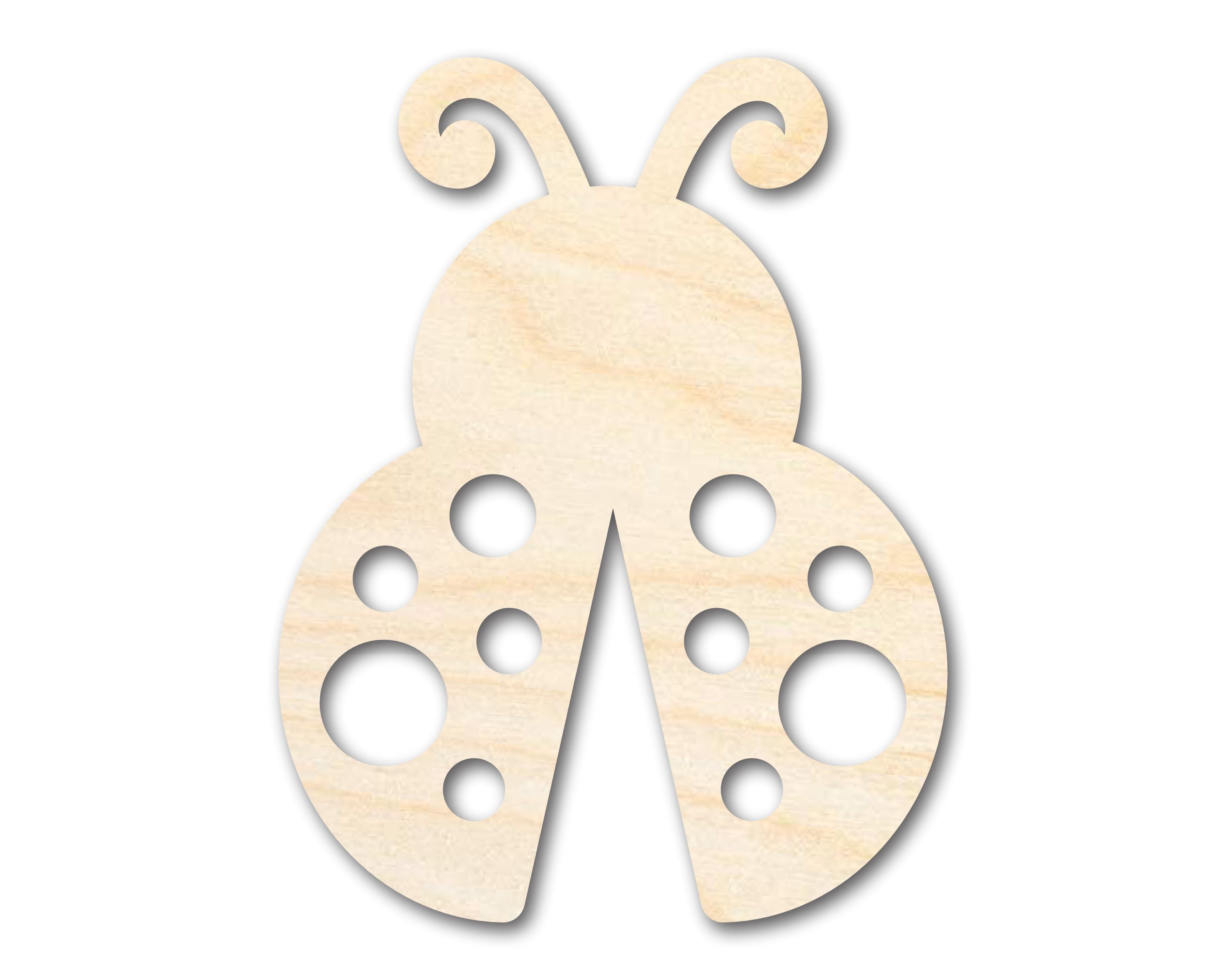 Unfinished Wood Ladybug Shape - Craft - up to 46" 18" / 1" - Walmart.com