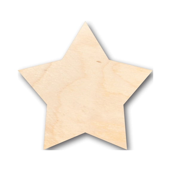 Unfinished Wood Large Fat Star Shape - Craft - up to 46" DIY 18" / 1/8 ...