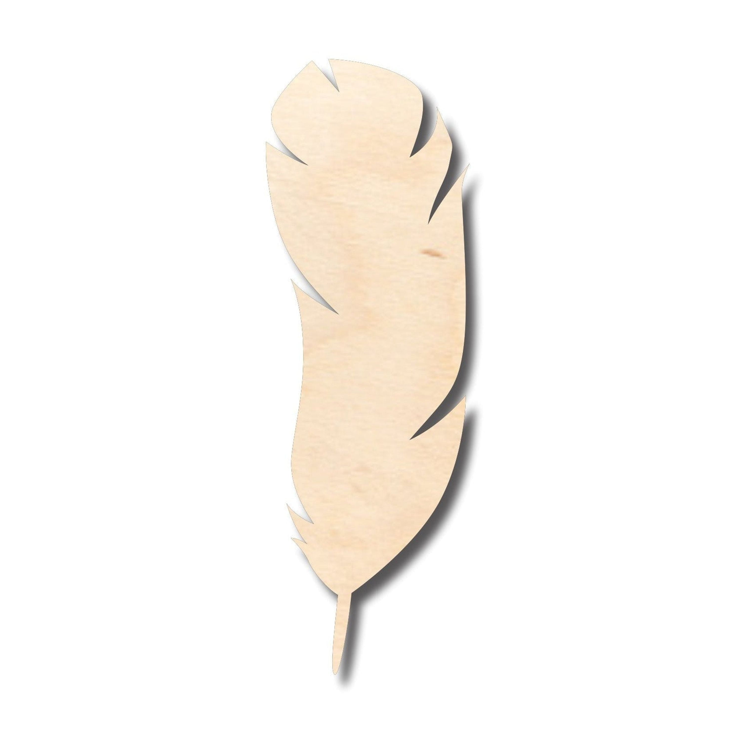 Unfinished Wood Large Feather Shape - Craft - up to 46" DIY 20" / 1 ...