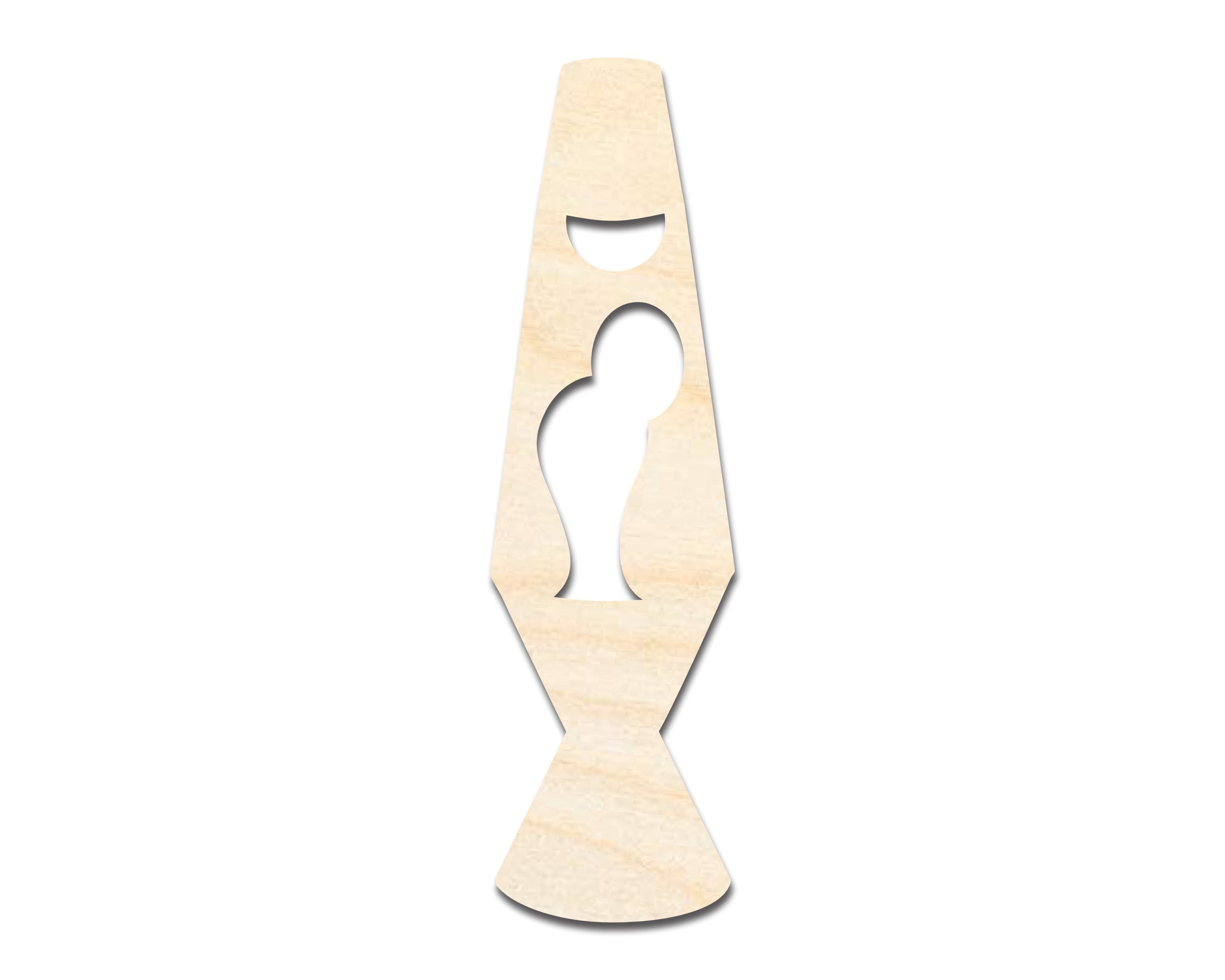 Unfinished Wood Lava Lamp Shape | DIY Craft Cutout | up to 46" DIY 36 ...