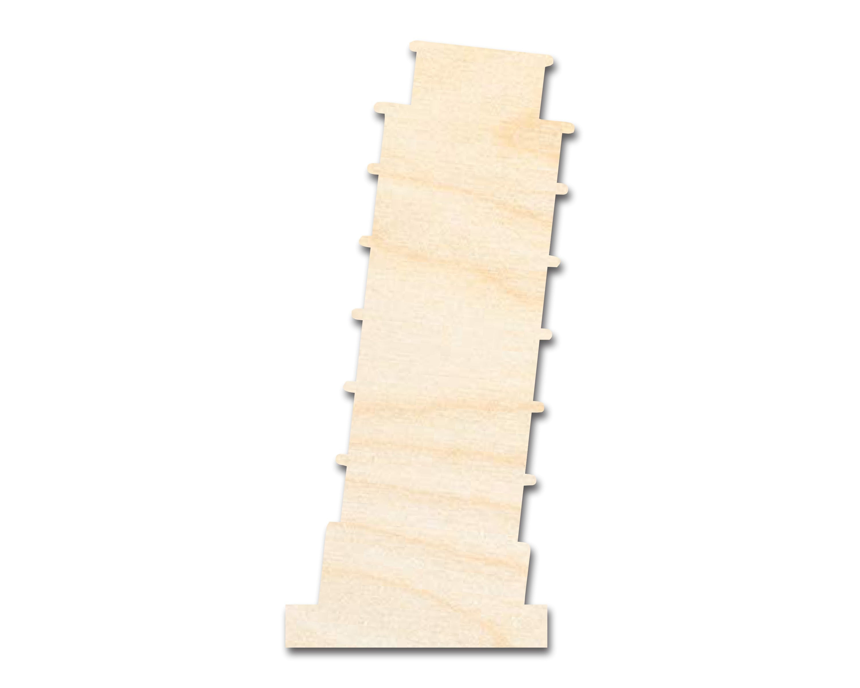 Unfinished Wood Leaning Tower of Pisa Shape | DIY Craft Cutout | up to ...