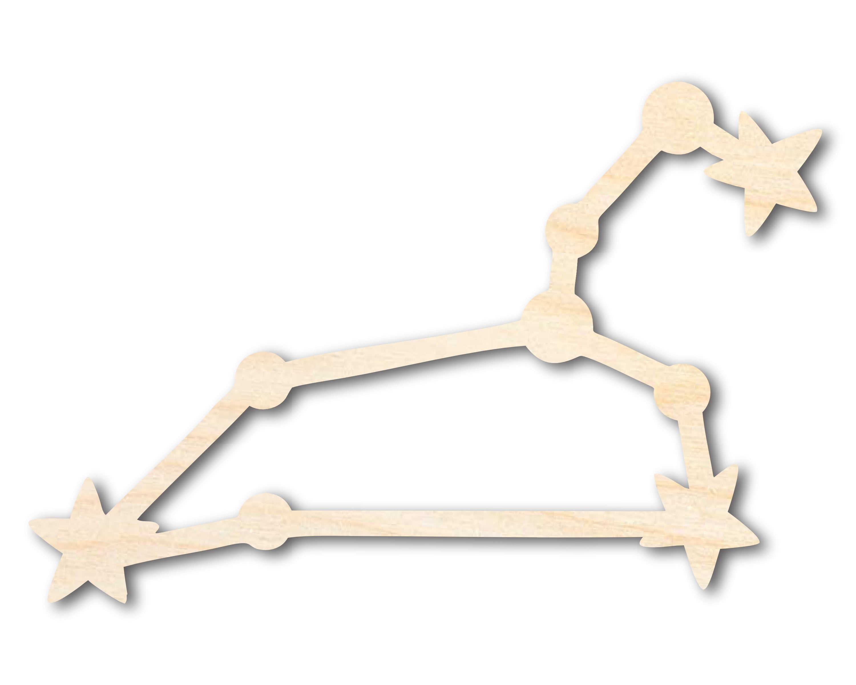 Unfinished Wood Leo Constellation Shape - Zodiac Craft - up to 46" 6 ...