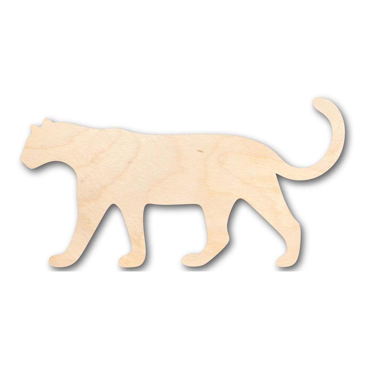 Unfinished Wood Leopard Shape - Animal - Wildlife - Craft - up to 46 ...