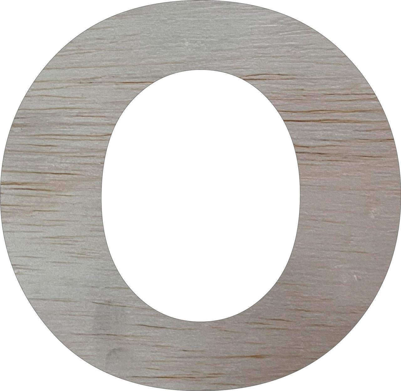 Unfinished Wood Letter O, Wooden 3'' Tall Craft Letter, Small Kids Art ...