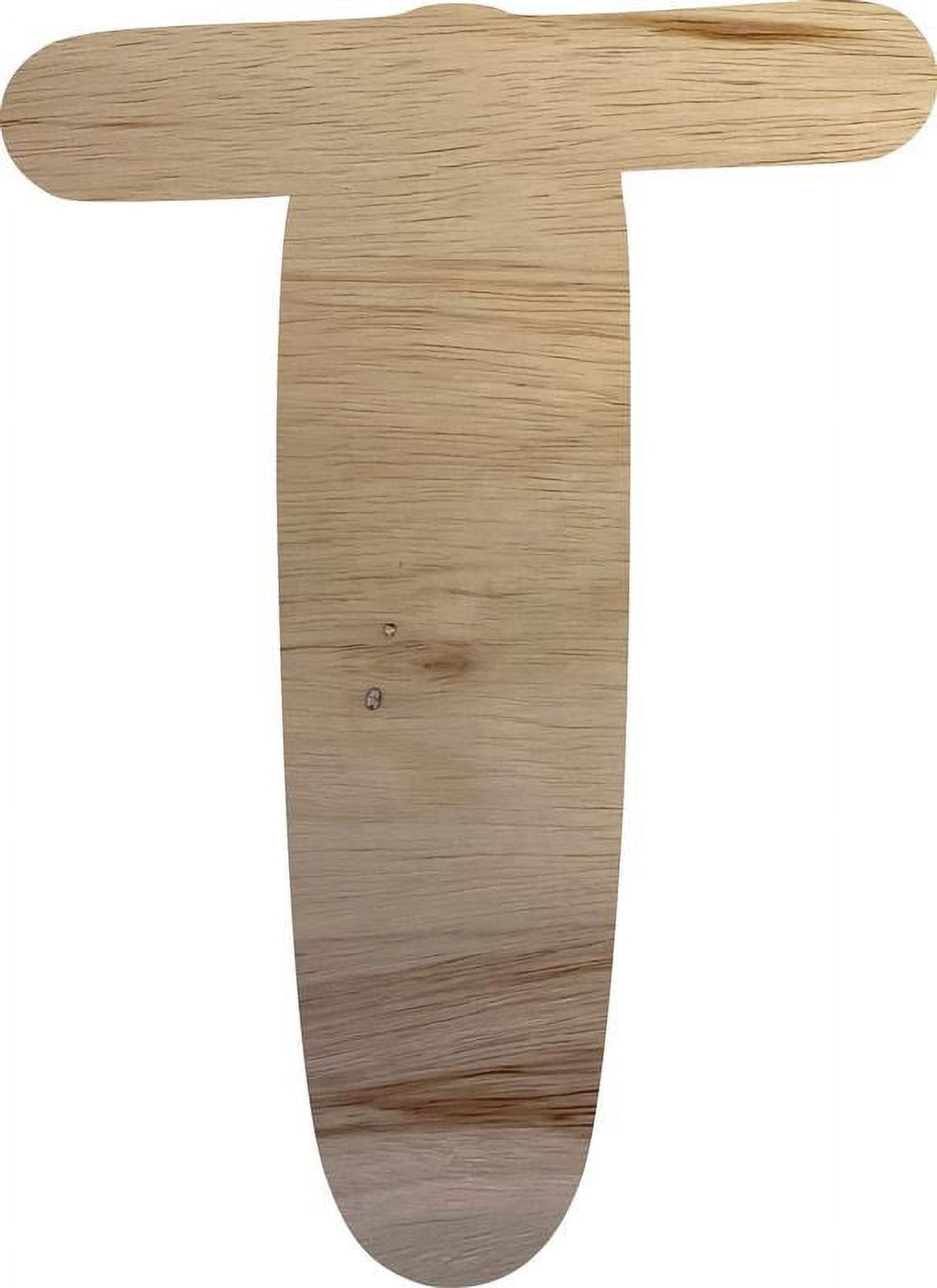 Unfinished Wood Letter T, Paintable 12'' Craft Wall Letters, DIY Bright ...