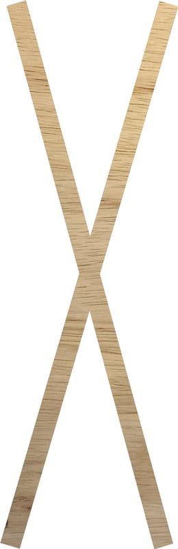 Unfinished Wood Letter X, Real Wooden 4'' Alphabet Letter, Wall Hanging ...