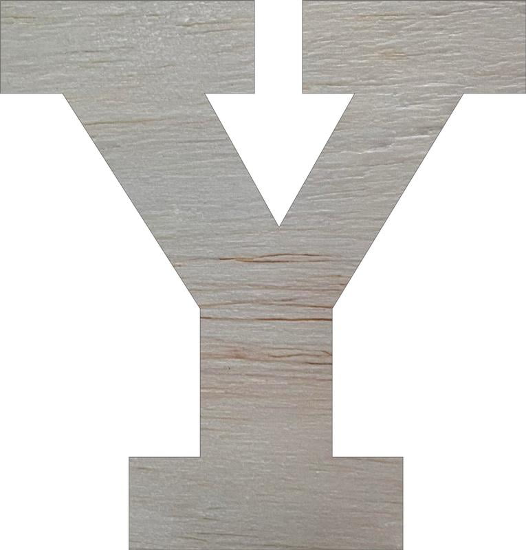 Unfinished Wood Letter Y, Wooden 3'' Tall Craft Letter, Small Kids Art ...