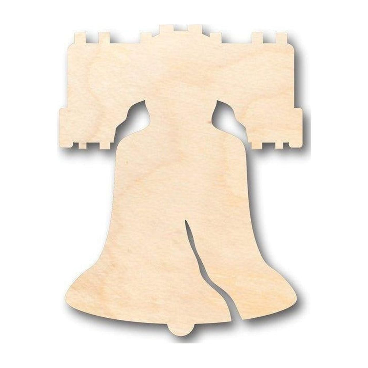 Unfinished Wood Liberty Bell Shape - Patriotic - 4th of July - Craft ...