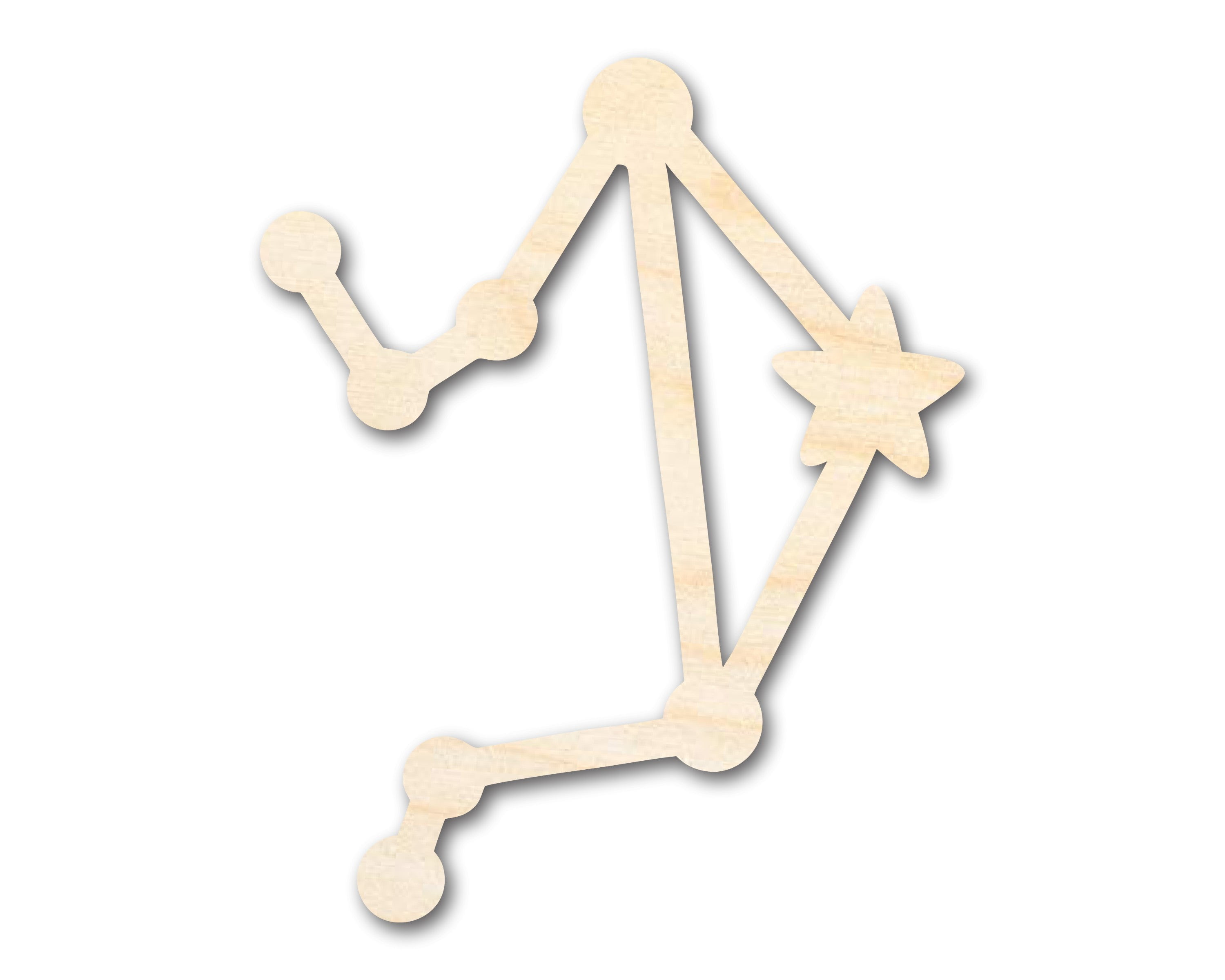 Unfinished Wood Libra Constellation Shape - Zodiac Craft - up to 46" 42 ...
