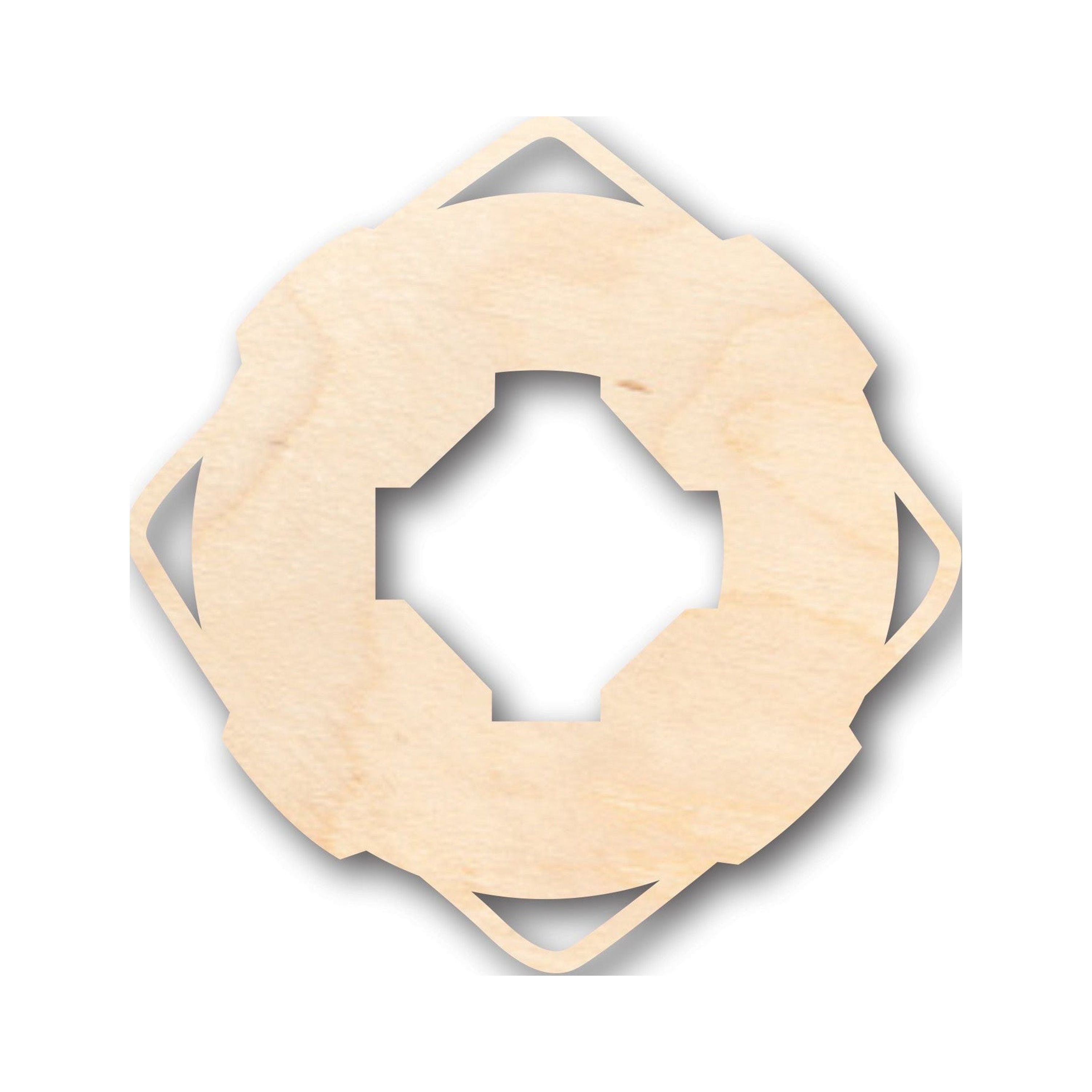 Unfinished Wood Lifesaver Shape - Craft - up to 46" DIY 18" / 3/4 ...