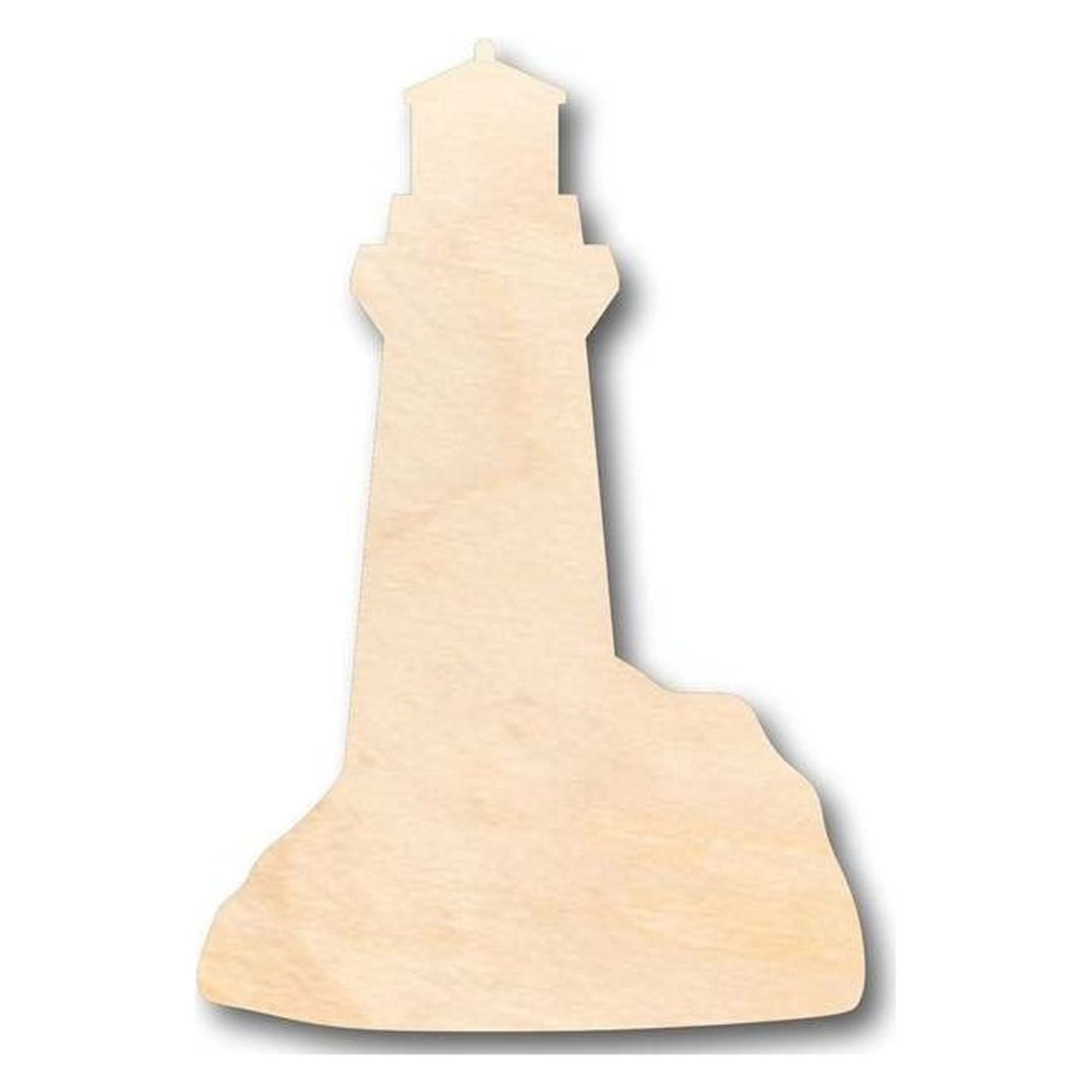 Unfinished Wood Lighthouse Shape - Ocean - Beach - Nursery - Craft - up ...