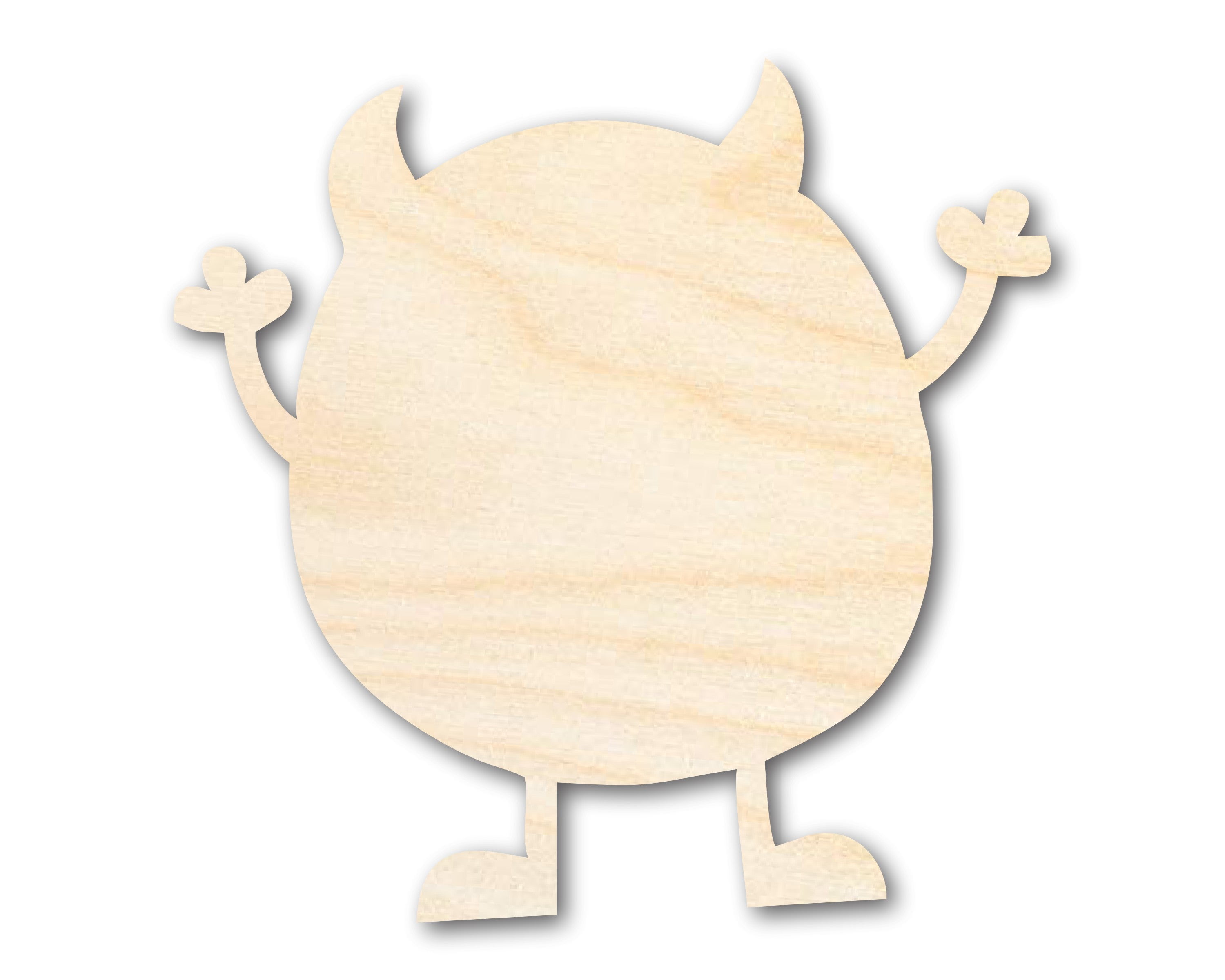 Unfinished Wood Little Monster Shape | DIY Craft Cutout | up to 46" DIY ...