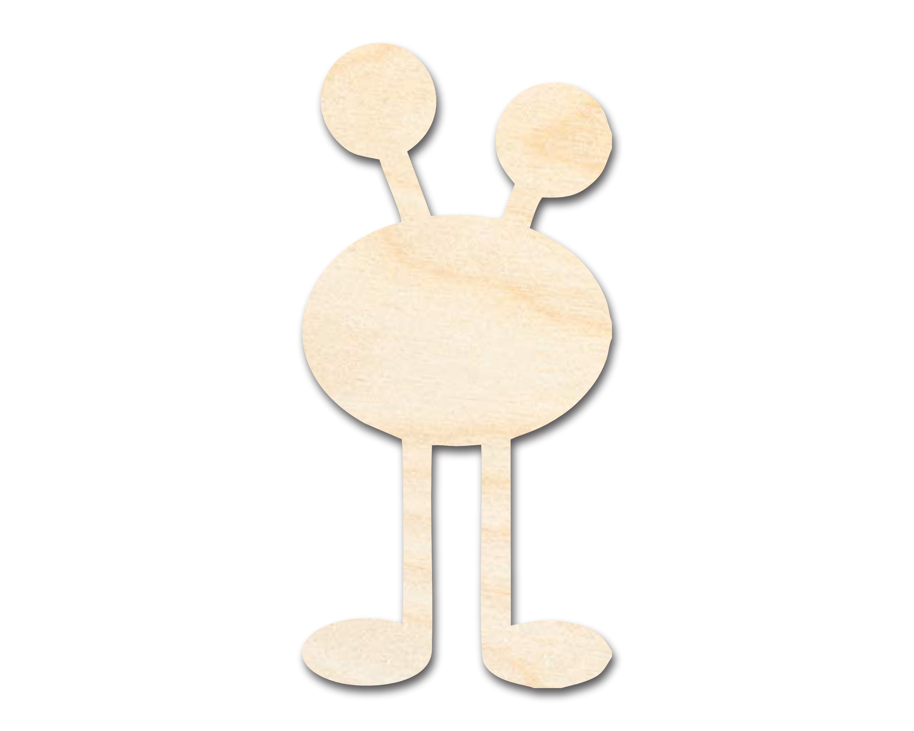 Unfinished Wood Long Leg Monster Shape | DIY Craft Cutout 16" / 1/4 ...