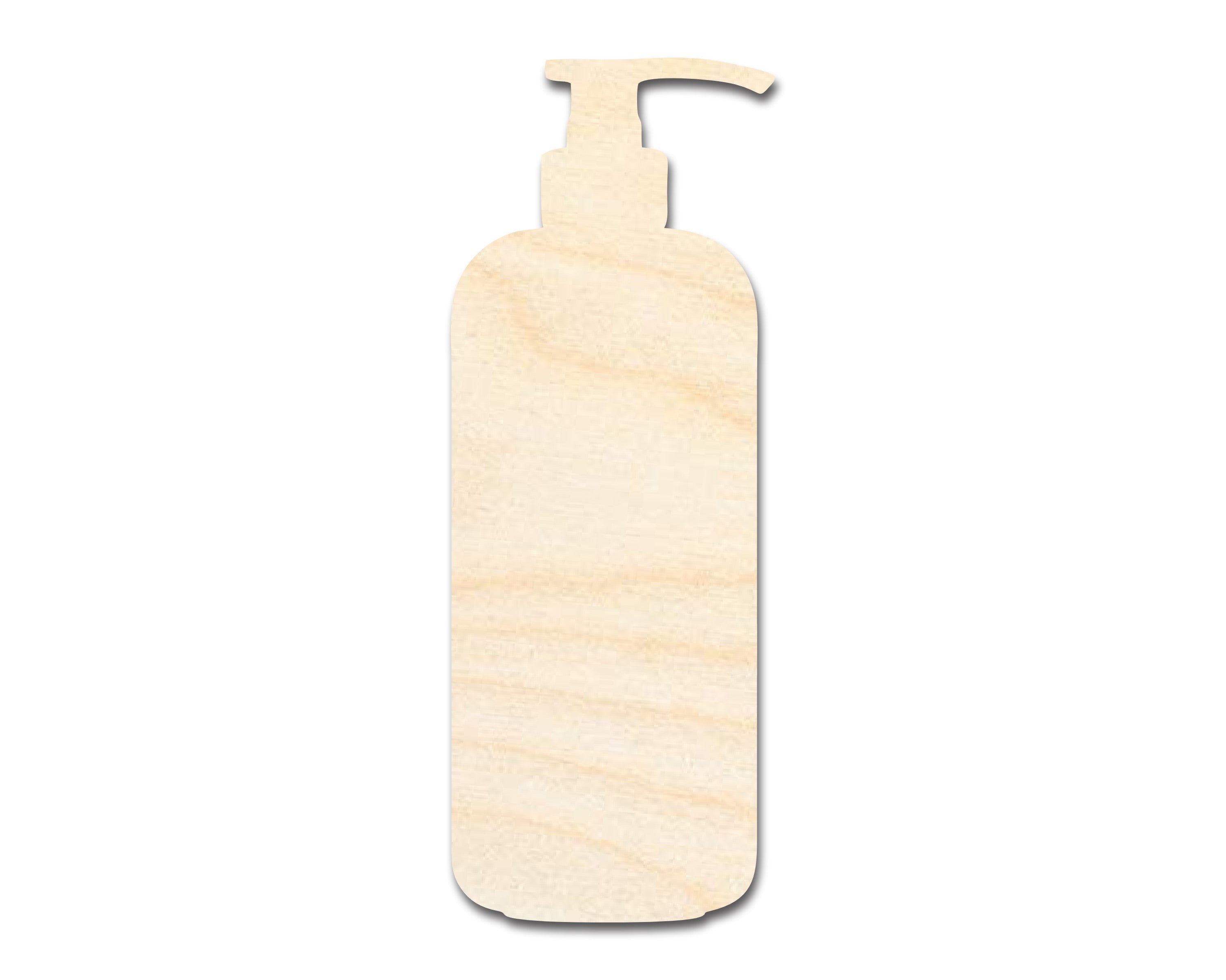 Unfinished Wood Lotion Bottle Shape | DIY Craft Cutout 16" / 1/8 ...