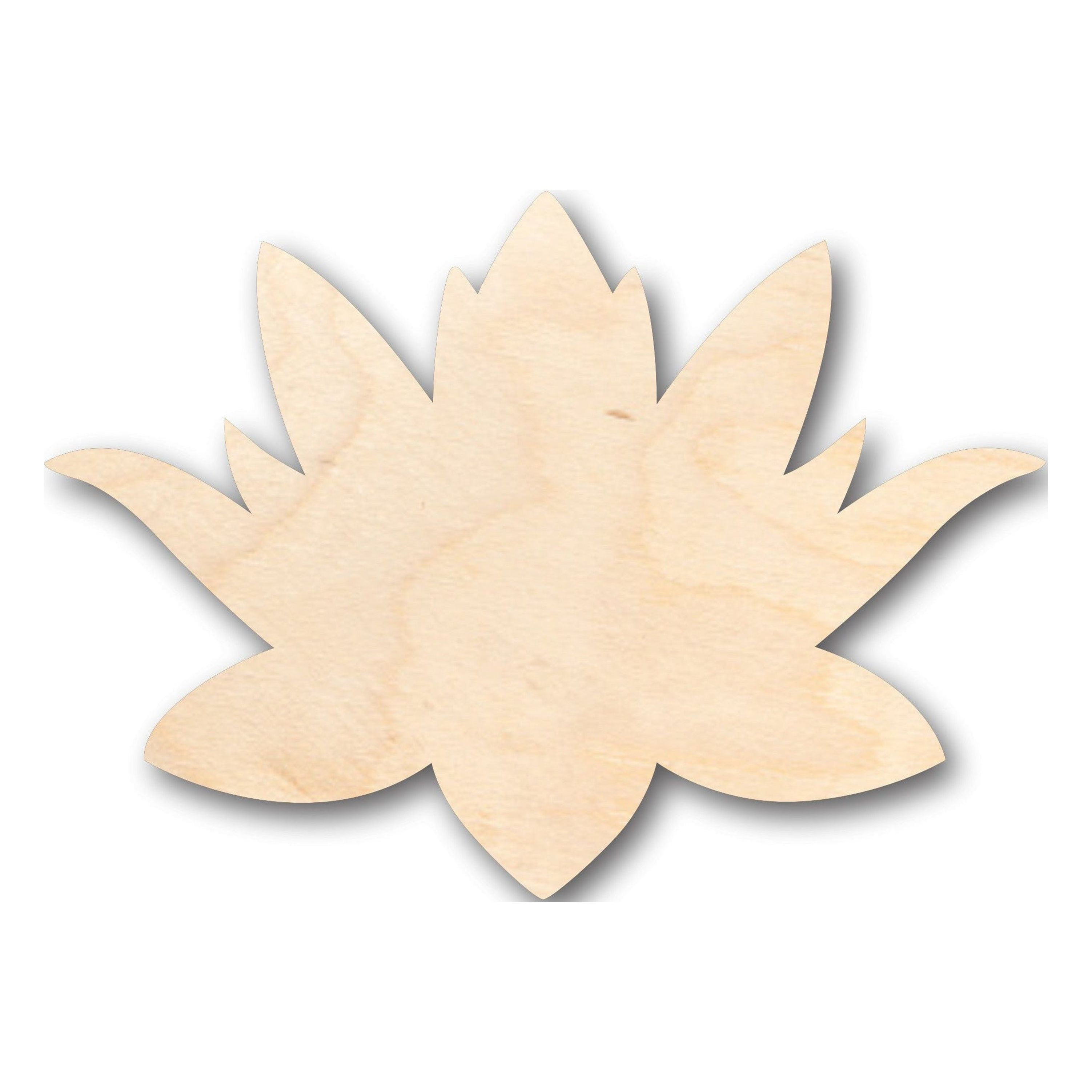 Unfinished Wood Lotus Flower Shape - Craft - up to 46" DIY 18" / 3/4 ...