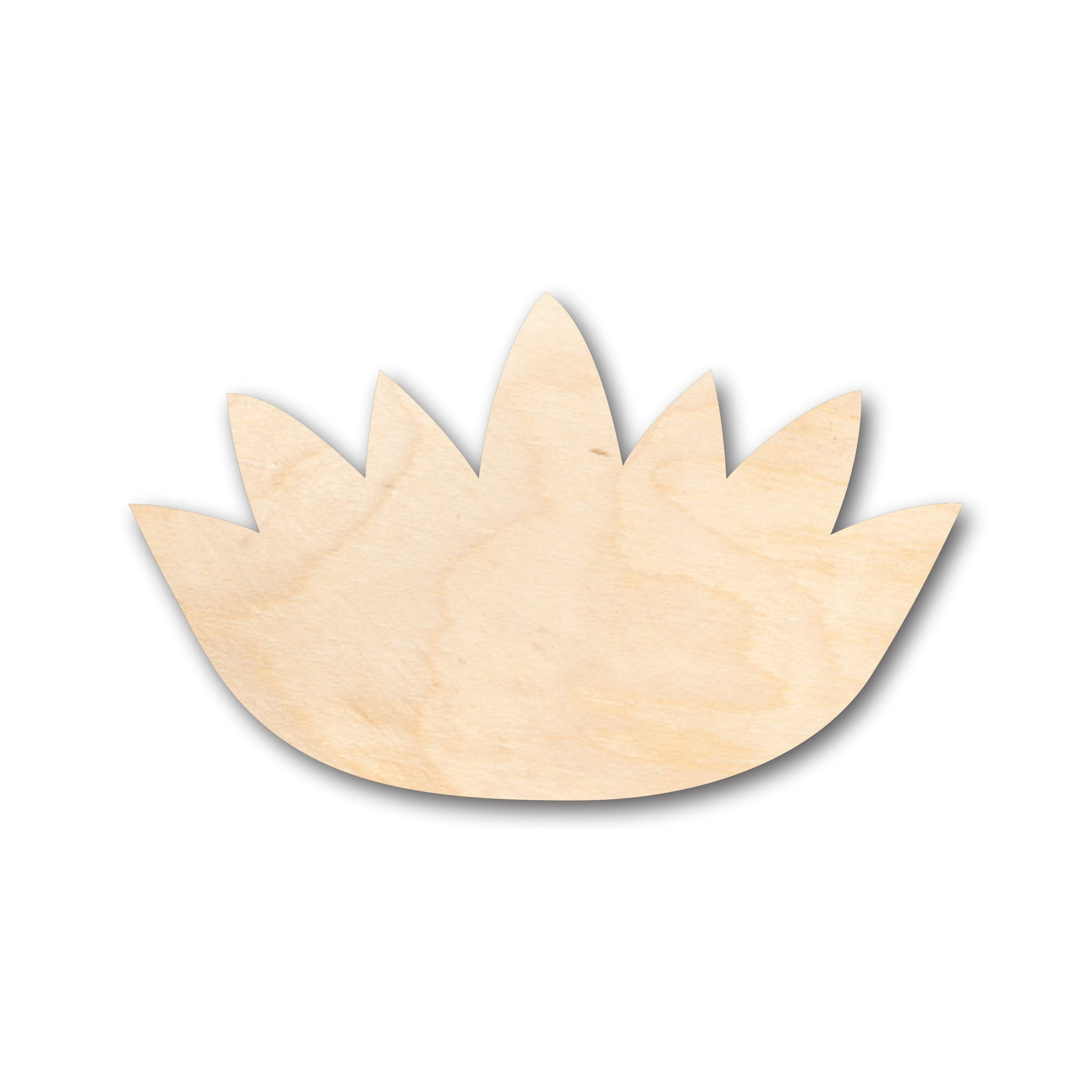 Unfinished Wood Lotus Flower Shape - Craft - up to 46" DIY 6" / 1/8 ...