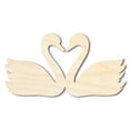 Unfinished Wood Love Swans Shape | DIY Craft Cutout | up to 46" DIY 8 ...