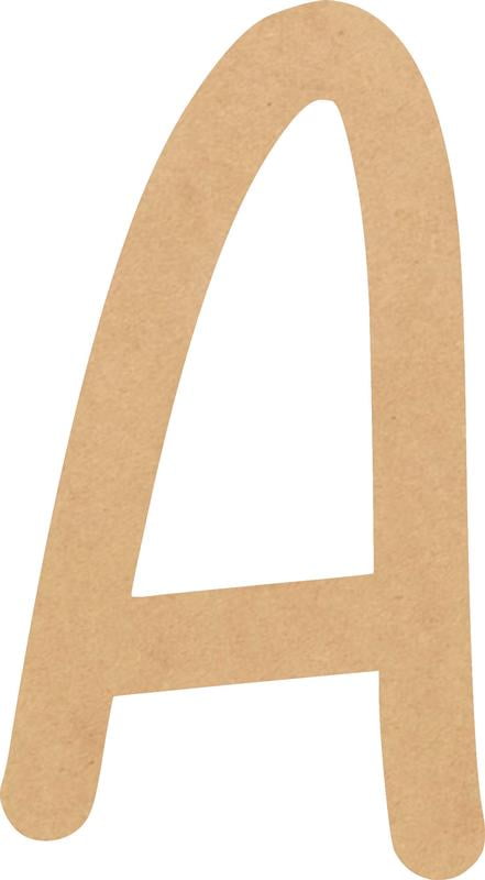Unfinished Wood MDF 14'' Tall Daytime Letter A, Paintable Alphabet A-Z ...