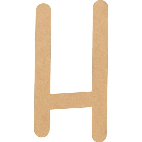 Unfinished Wood MDF 14'' Tall Daytime Letter H, Paintable Alphabet A-Z ...