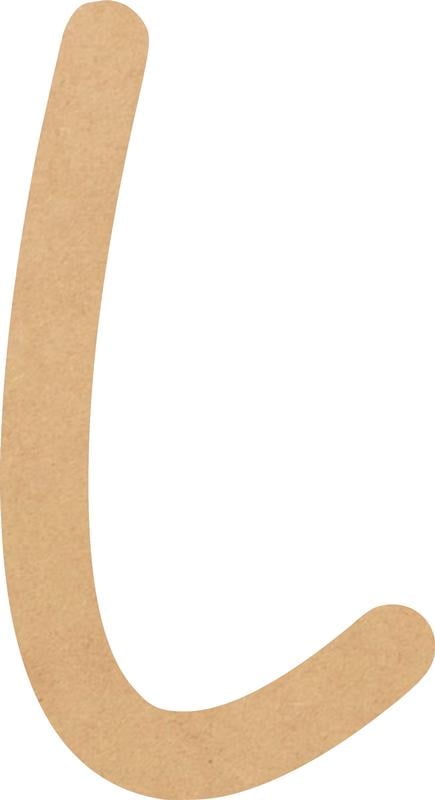 Unfinished Wood MDF 14'' Tall Daytime Letter L, Paintable Alphabet A-Z ...