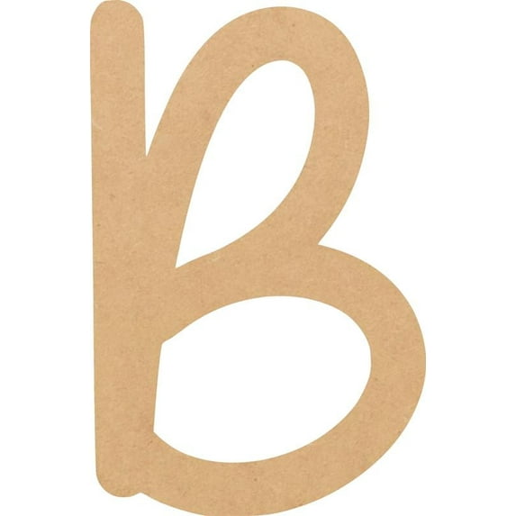 Unfinished Wood MDF 15'' Tall Daytime Letter B, Paintable Alphabet A-Z ...