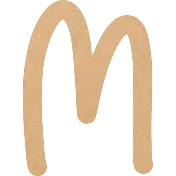 Unfinished Wood MDF 15'' Tall Daytime Letter M, Paintable Alphabet A-Z ...