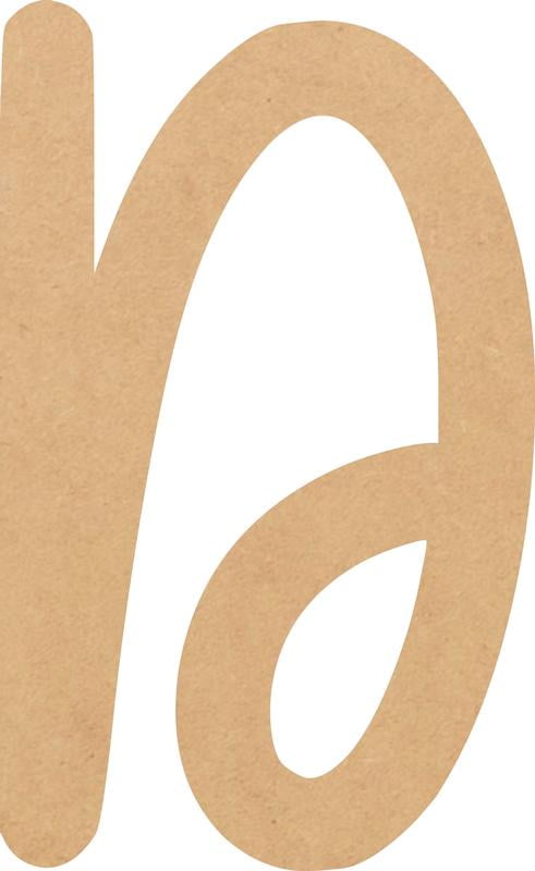 Unfinished Wood MDF 18'' Tall Daytime Letter D, Paintable Alphabet A-Z ...