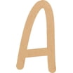 MDF Wall Letters, Unfinished 14'' Baleno Font A, Alphabet DIY Kids ...