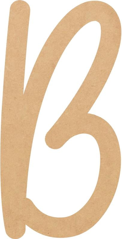Unfinished Wood MDF Letter 15'' Tall Dessert Sugar B, Paintable ...