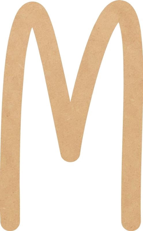 Unfinished Wood MDF Letter 15'' Tall Dessert Sugar M, Paintable ...