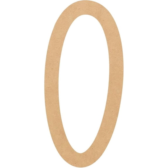 Unfinished Wood MDF Letter 15'' Tall Dessert Sugar O, Paintable ...
