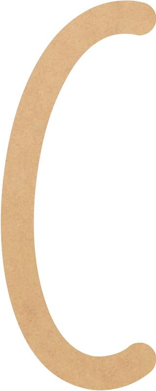 Unfinished Wood MDF Letter 16'' Tall Dessert Sugar C, Paintable ...