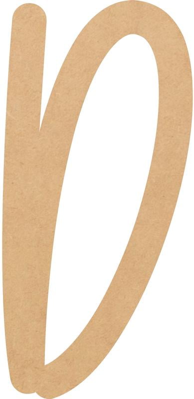 Unfinished Wood MDF Letter 20'' Tall Dessert Sugar D, Paintable ...