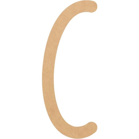 Unfinished Wood MDF Letter 22'' Tall Dessert Sugar C, Paintable ...