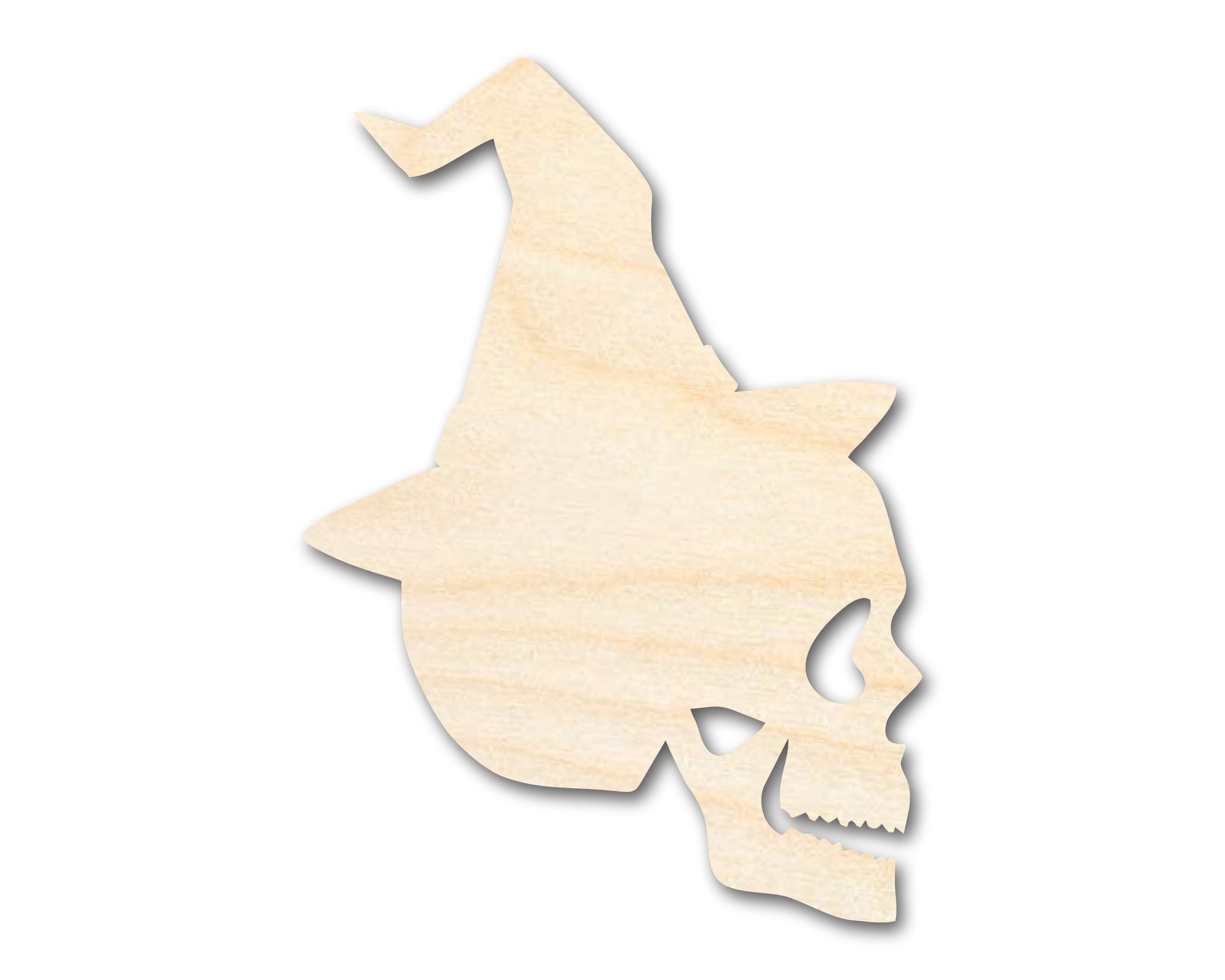 Unfinished Wood Magicians Skull Shape | Halloween | Craft Cutout | up ...