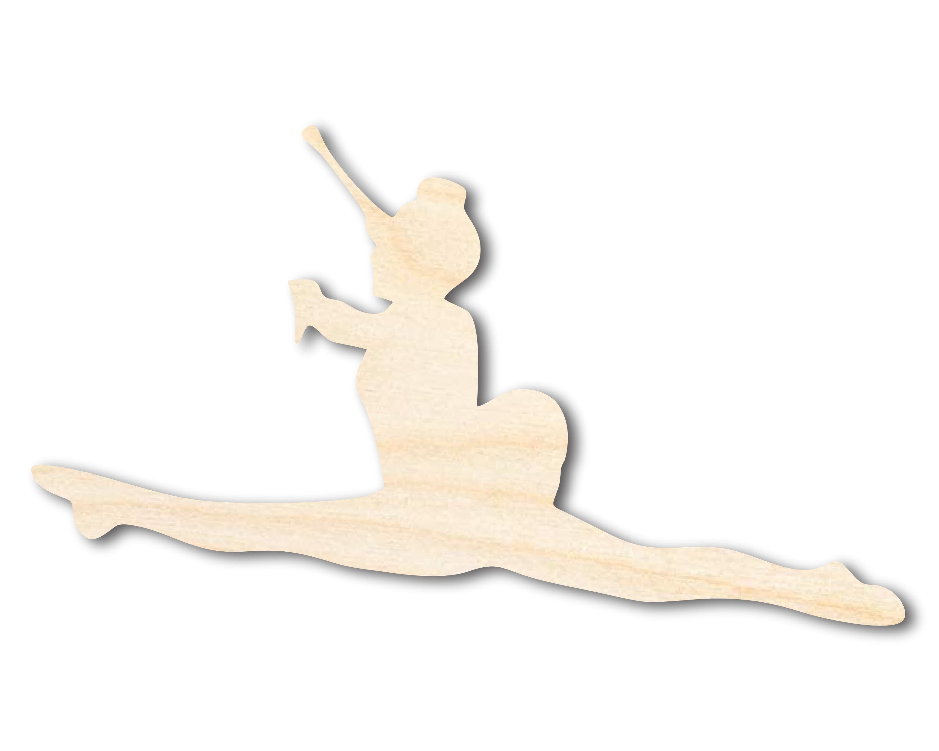 Unfinished Wood Majorette Shape | DIY Craft Cutout 3" / 1/4" - Walmart.com