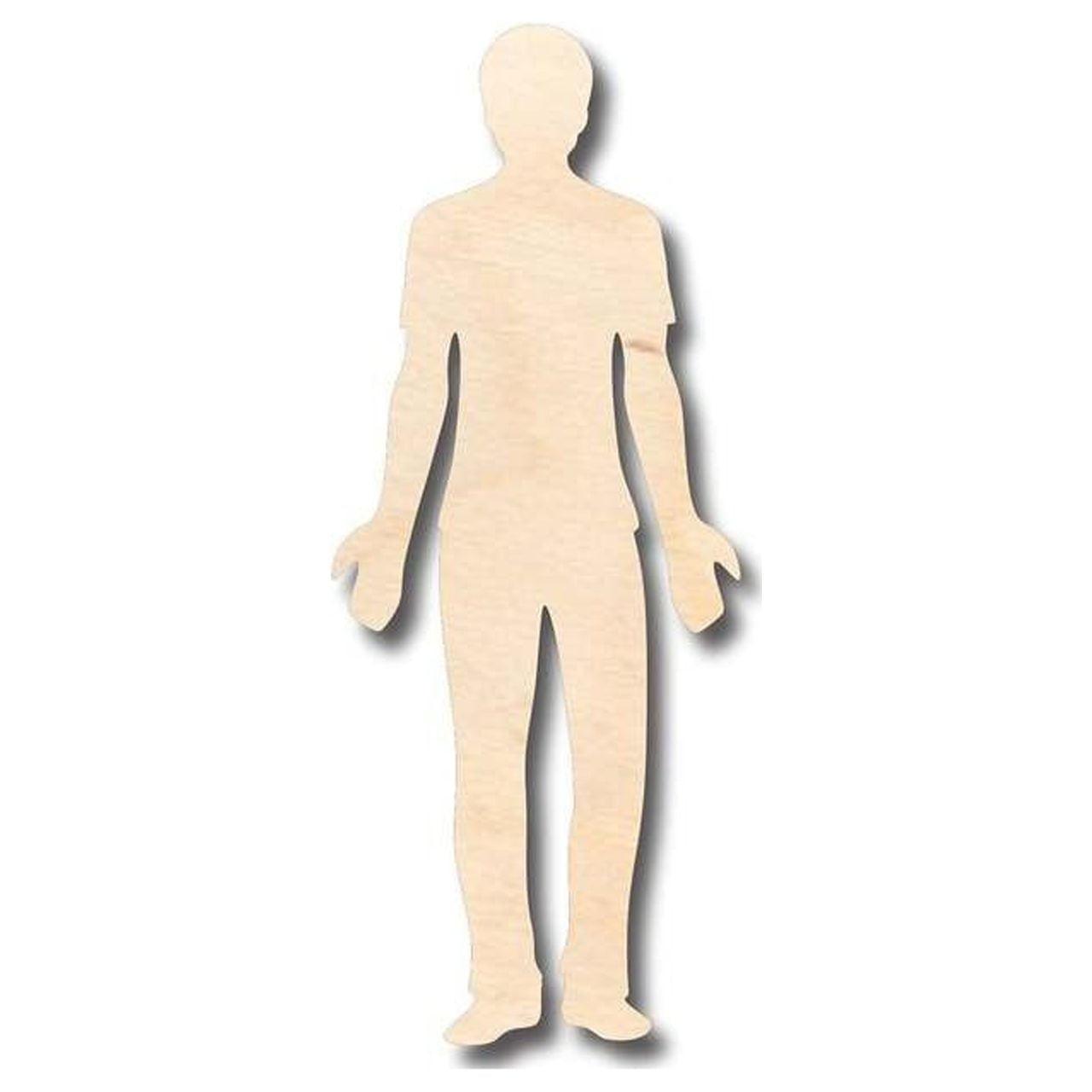 Unfinished Wood Man Shape - Craft- up to 46" DIY 42" / 1/2" - Walmart.com