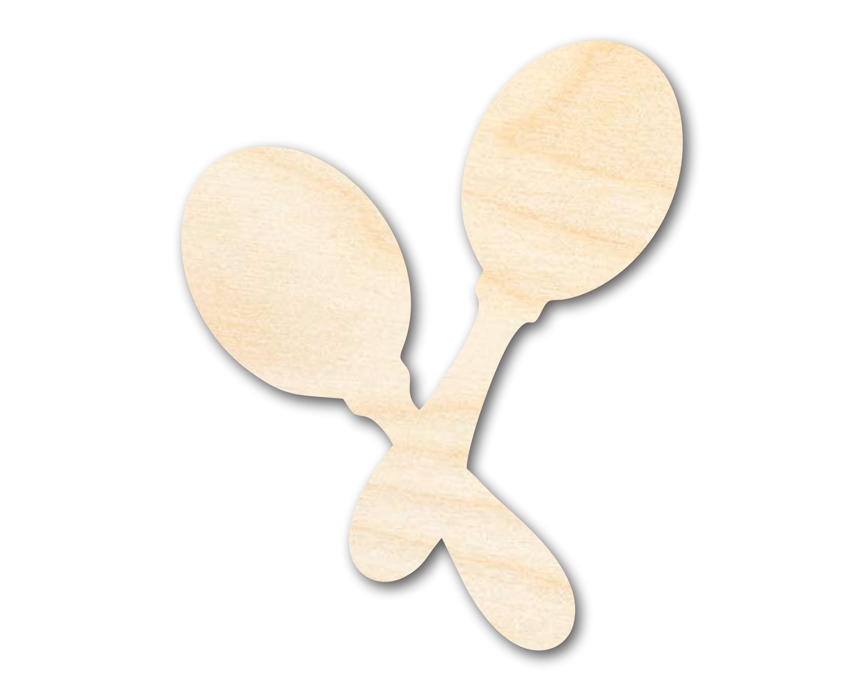 Unfinished Wood Maracas Shape | DIY Mariachi Craft Cutout 16" / 3/4 ...