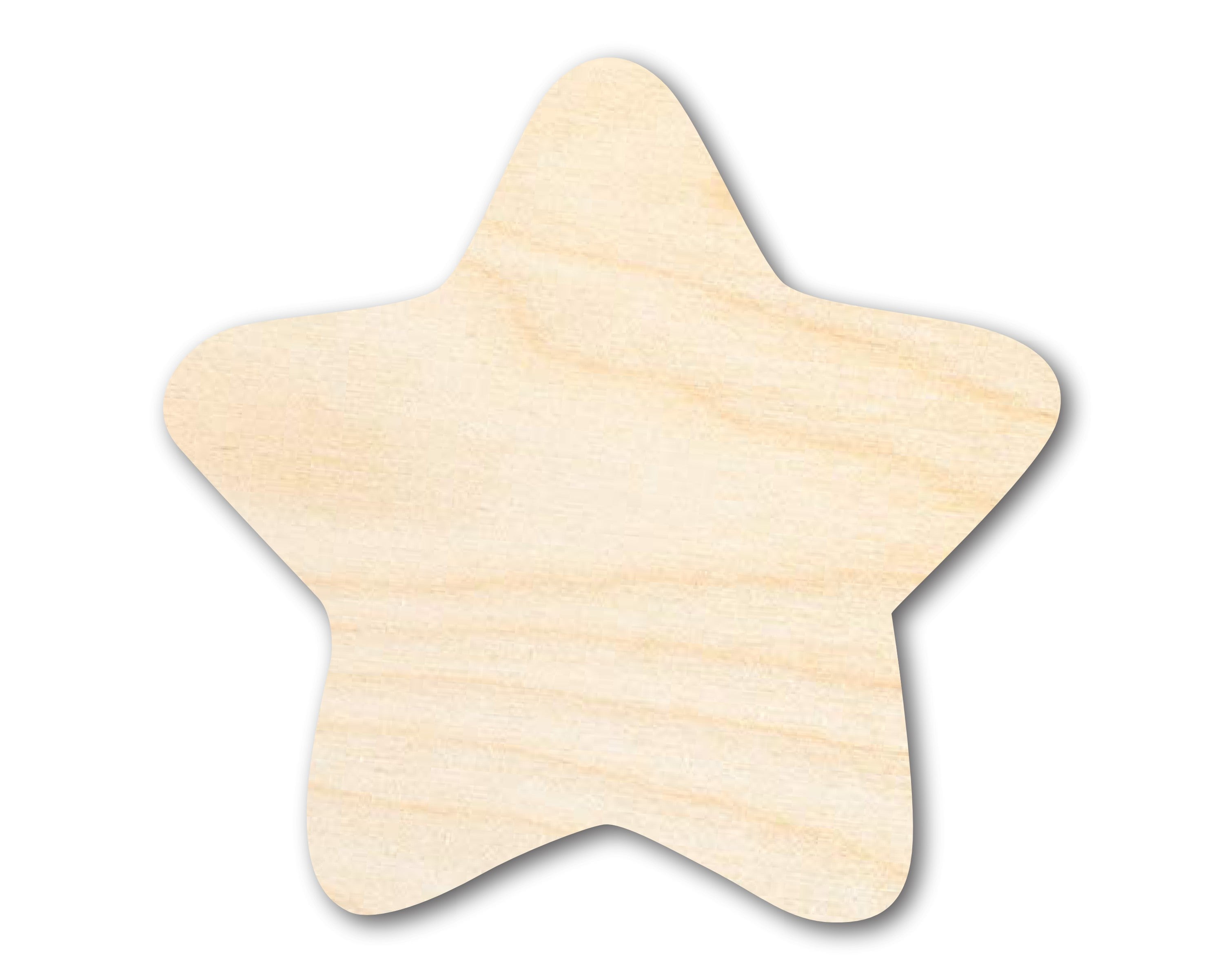 Unfinished Wood Marshmallow Star Shape - Craft - up to 46" 30" / 3/4 ...