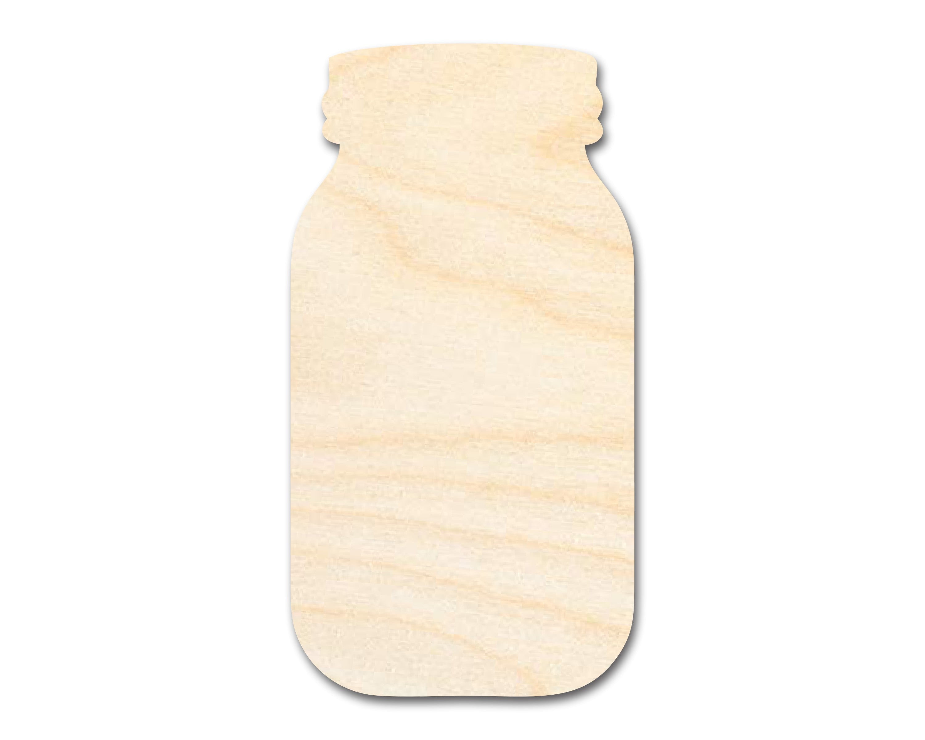 Unfinished Wood Mason Jar Shape - Rustic Country Craft - up to 46" DIY ...