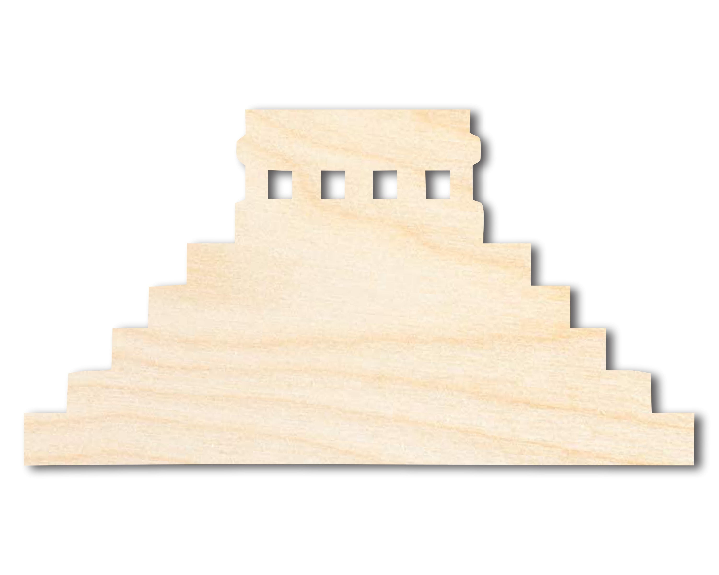 Unfinished Wood Mayan Pyramid Shape | Craft Cutout | up to 46" DIY 16 ...