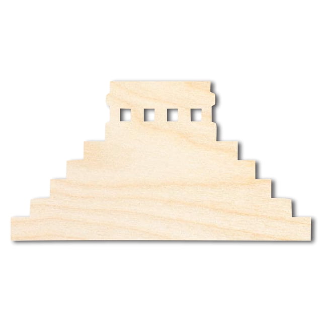 Unfinished Wood Mayan Pyramid Shape | Craft Cutout | up to 46" DIY 3 ...