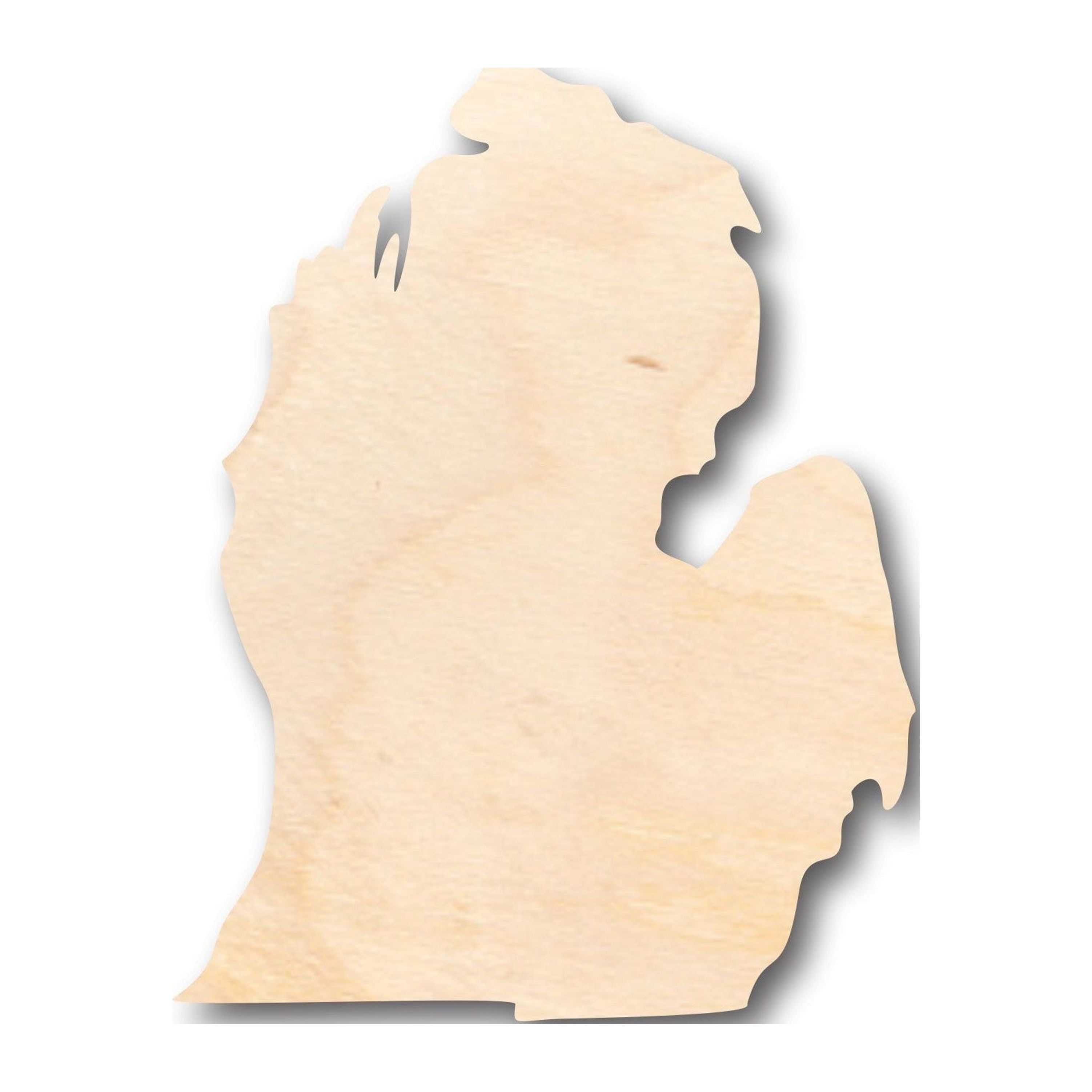 Unfinished Wood Michigan Lower Peninsula Shape - Craft - up to 46" DIY ...