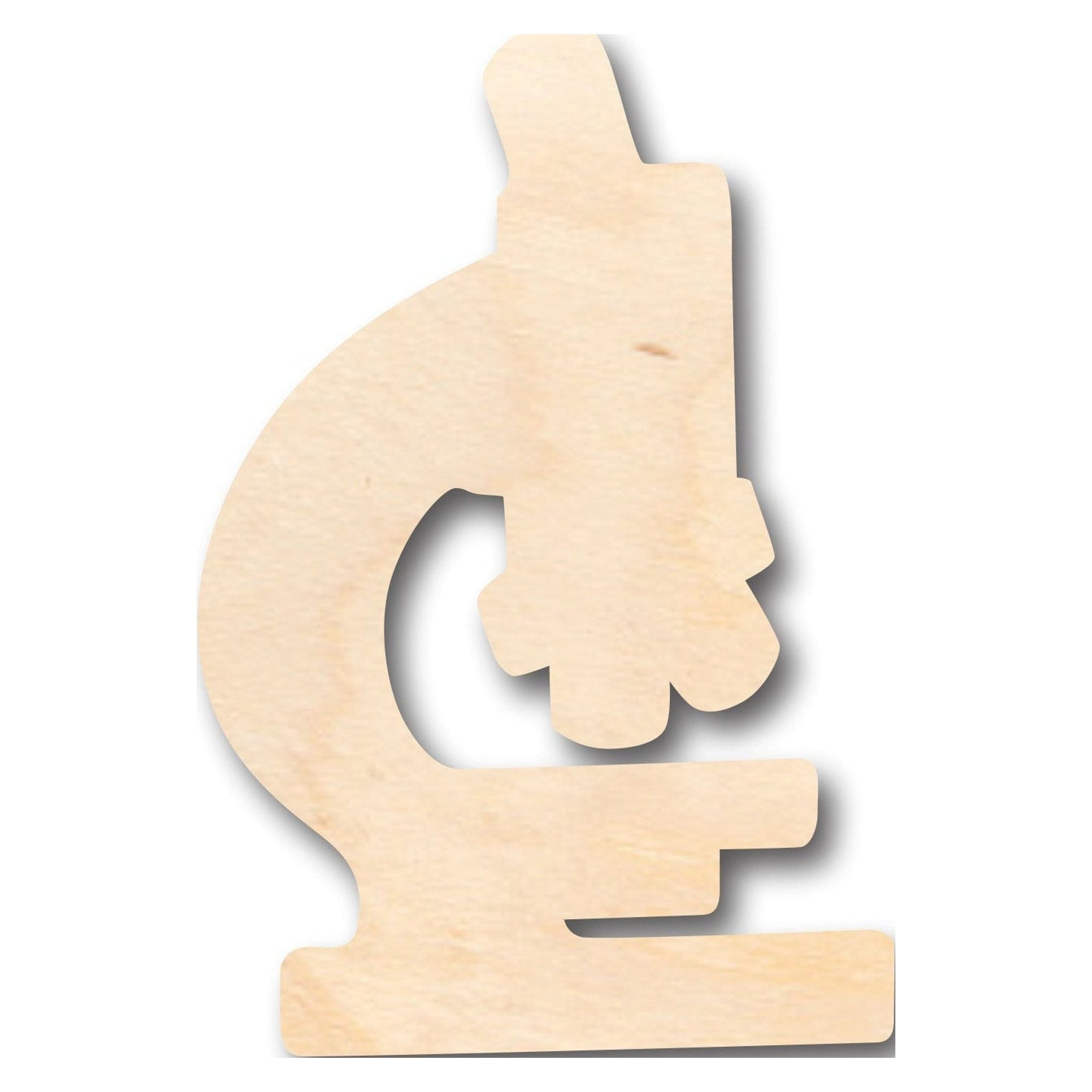 Unfinished Wood Microscope Shape - Craft - up to 46" DIY 7" / 1/8 ...