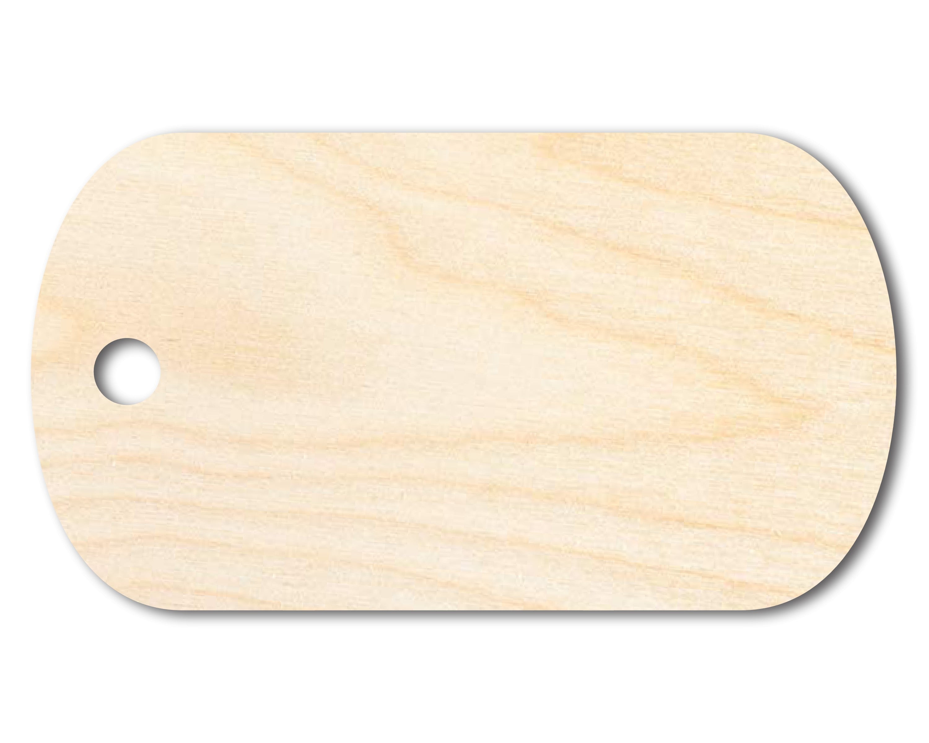 Unfinished Wood Military Dog Tag Shape | DIY Craft Cutout | up to 46 ...