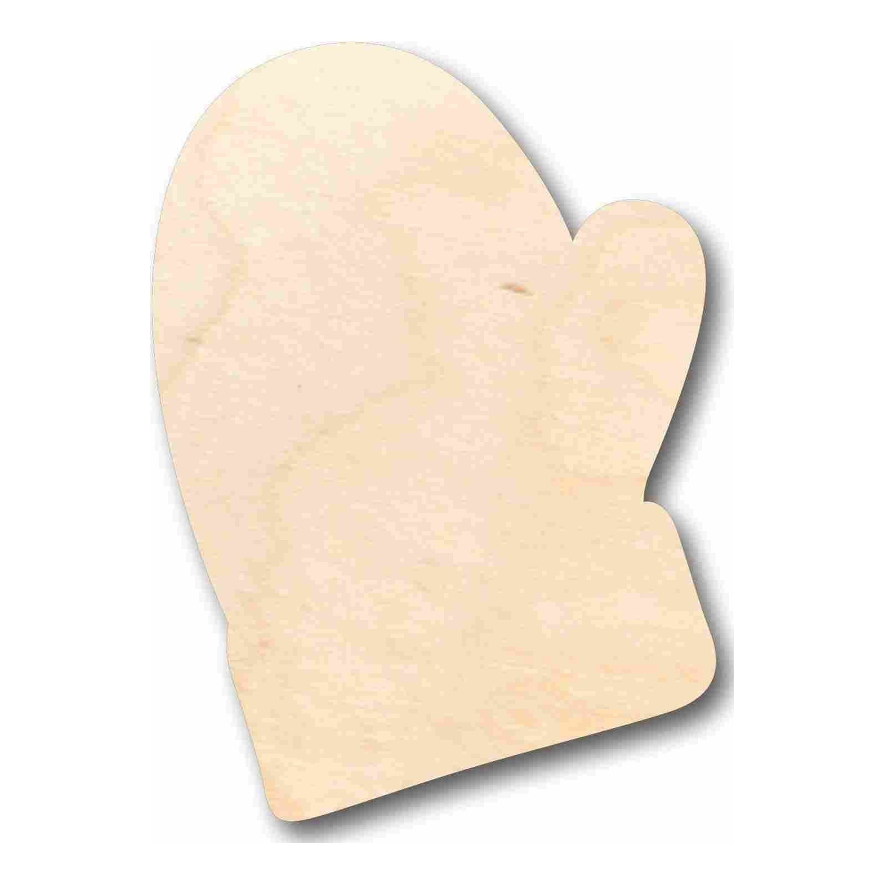 Unfinished Wood Mitten Silhouette - Craft- up to 46" DIY 10" / 3/4 ...