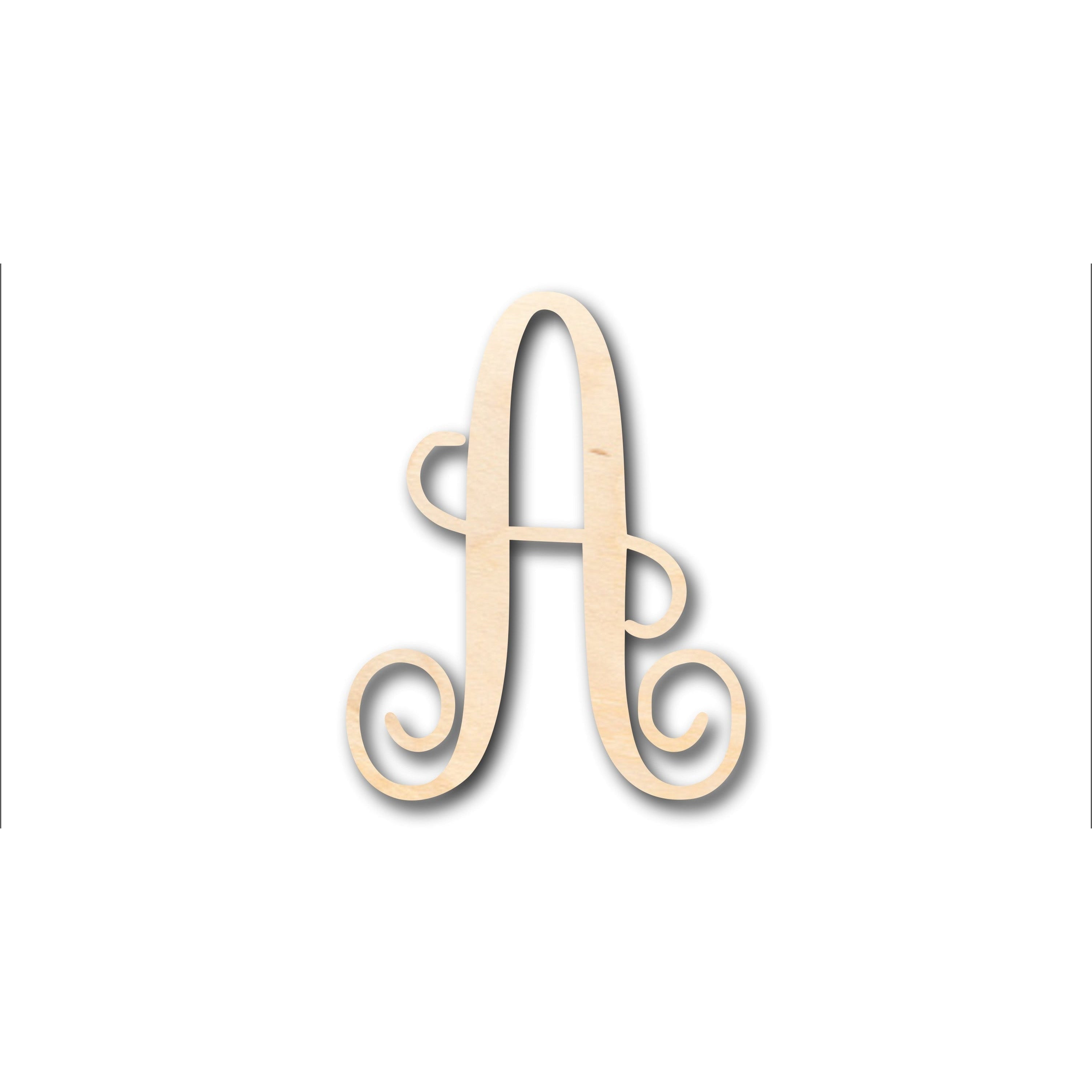 Unfinished Wood Monogram A Shape - Craft - up to 46" DIY 36" / 3/4 ...